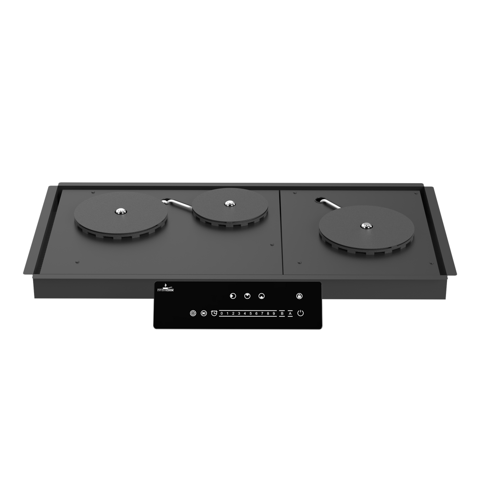 Invisacook 3 Burner Induction Cooktop – Invisible, Flush-Mount (220V ...