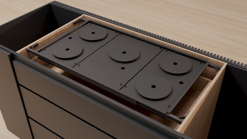 Invisacook 5 Burner 220V – Flush-Mount Invisible Induction Cooktop ...